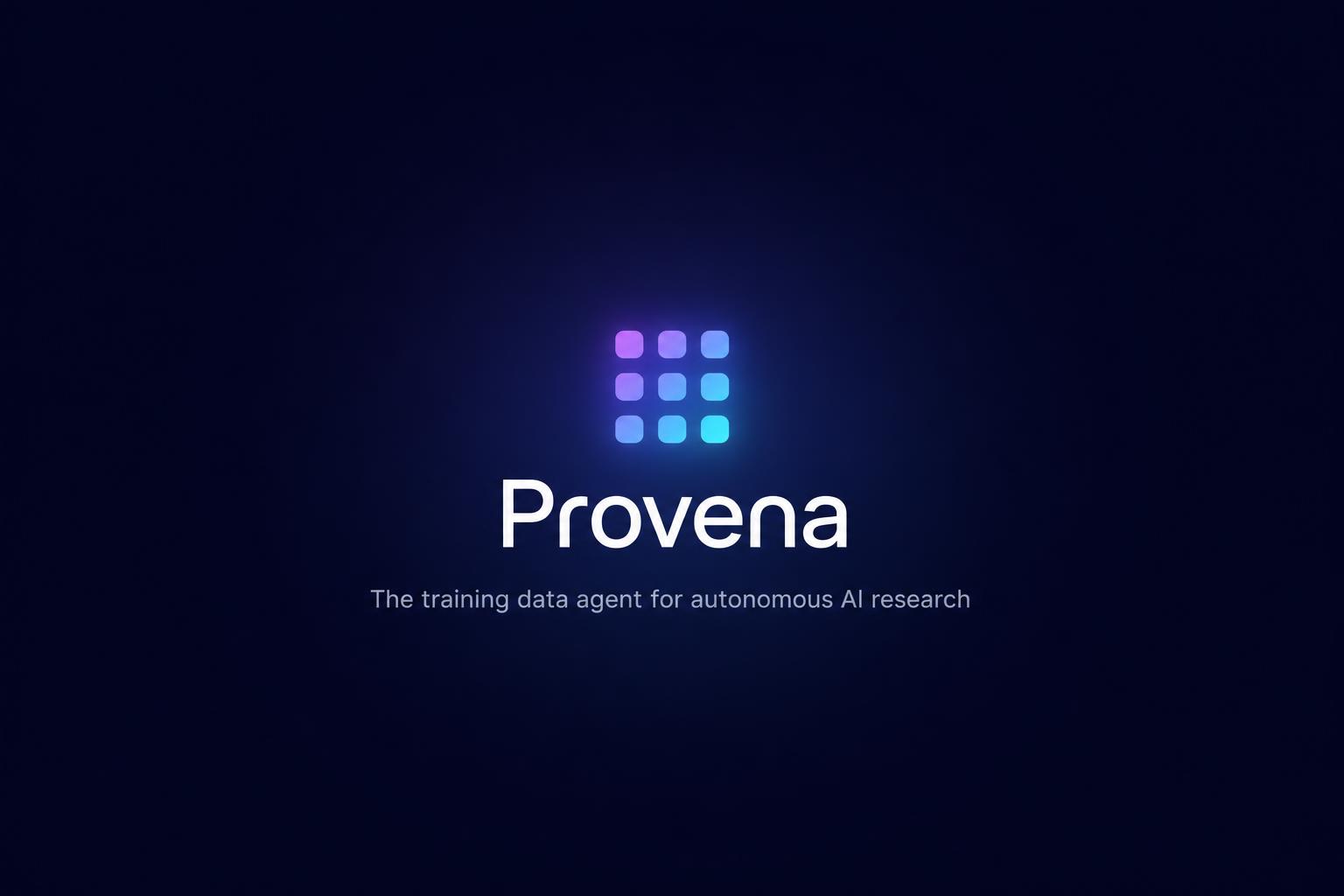Provena — The training data agent for autonomous AI research